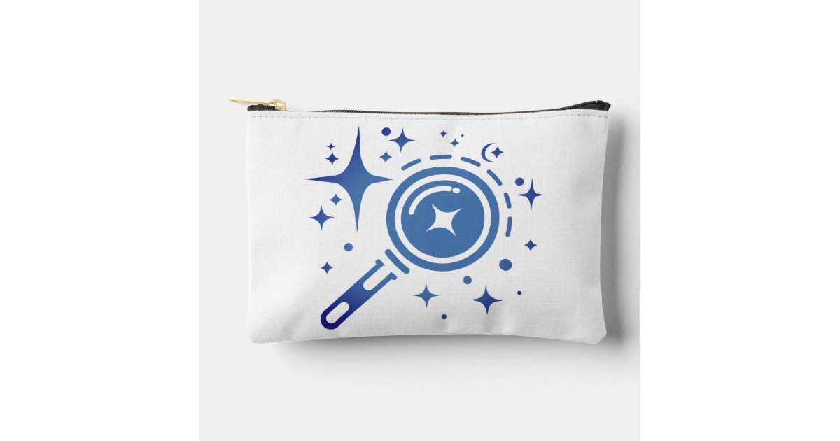 AI emblem Twinkle stars, beacon of the digital era Accessory Pouch | Zazzle