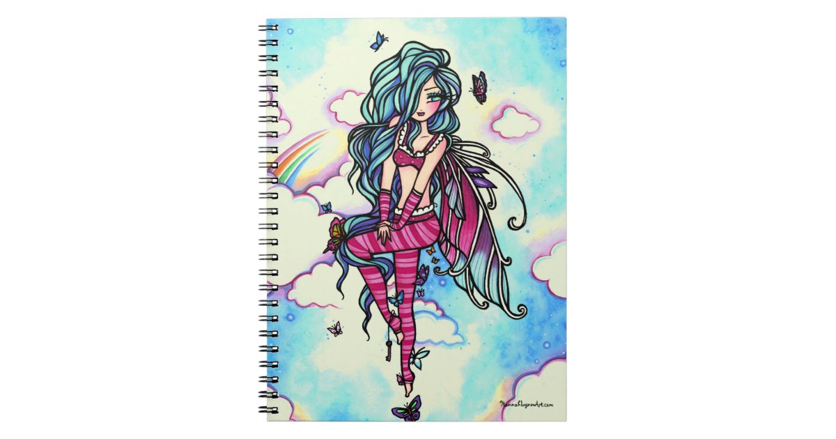 Aia Fairy Butterfly Sky Fairy Notebook | Zazzle