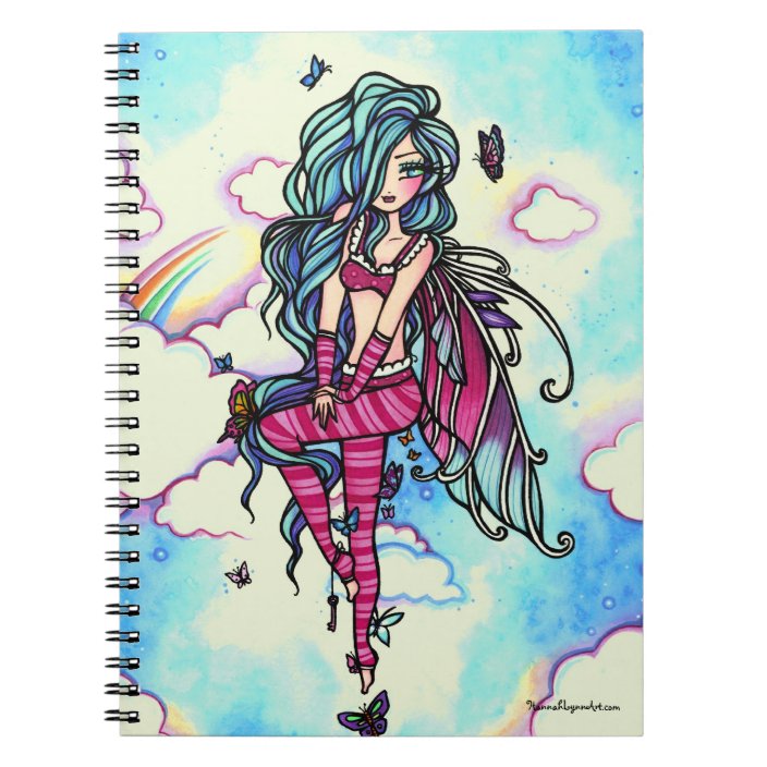 Aia Fairy Butterfly Sky Fairy Notebook | Zazzle.com