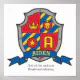 Aiden boys name and meaning shield poster | Zazzle