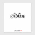 Aiden Name - Handwritten Calligraphy Sticker | Zazzle