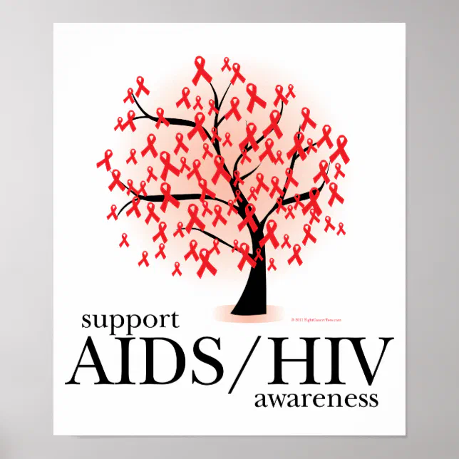 AIDS/HIV Tree Poster | Zazzle