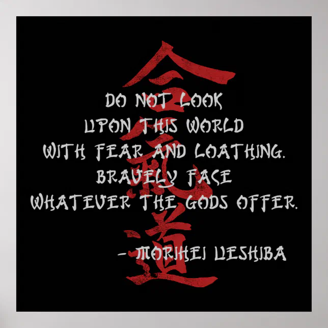Aikido Quote Poster | Zazzle