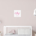 Ailish name meaning shades of pink text custom poster | Zazzle