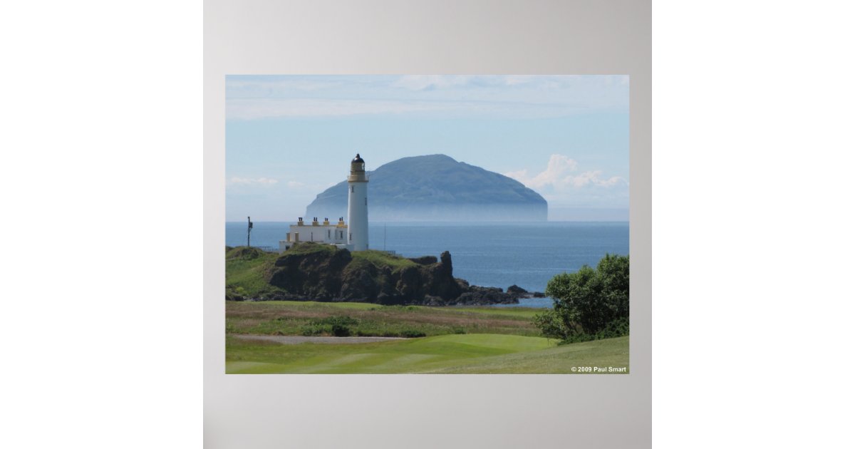 Ailsa Craig, Turnberry Lighthouse poster | Zazzle