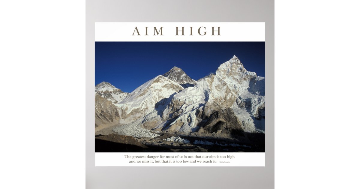 Aim High Poster | Zazzle