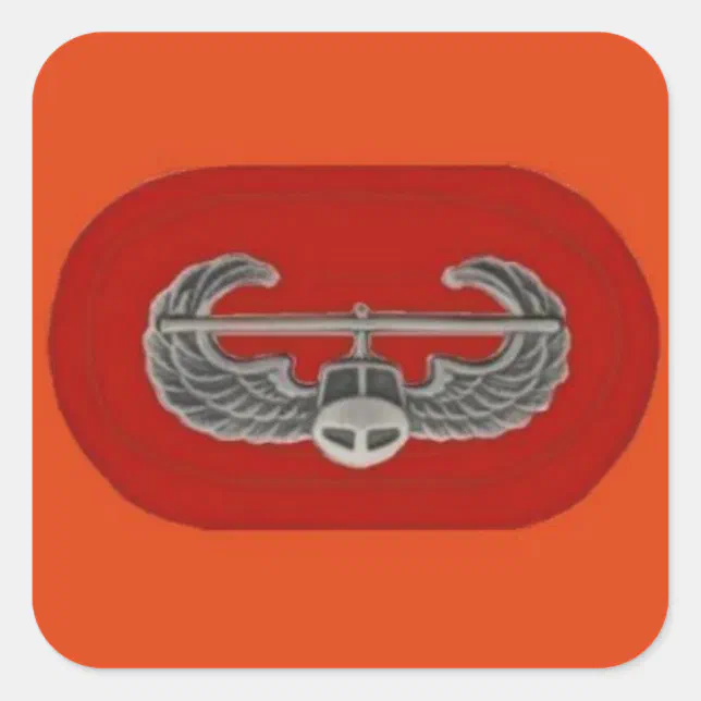 Air Assault Badge on 101st Artillery Oval Sticker | Zazzle
