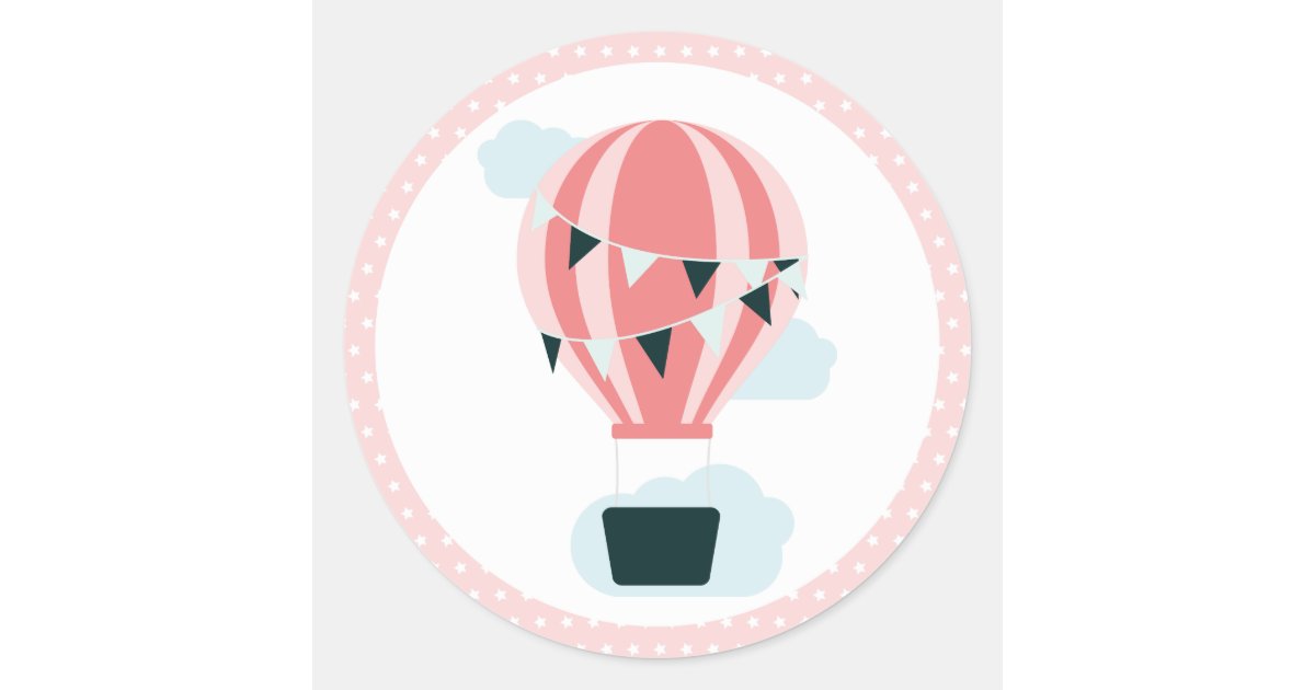Air balloon classic round sticker | Zazzle