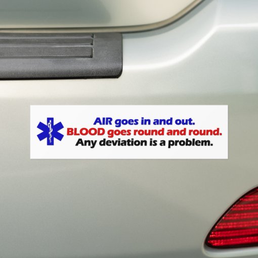 Air/Blood Bumper Sticker | Zazzle
