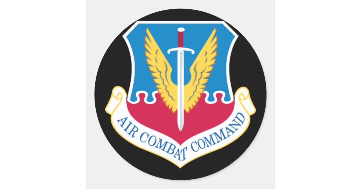 Air Combat Command Sticker | Zazzle