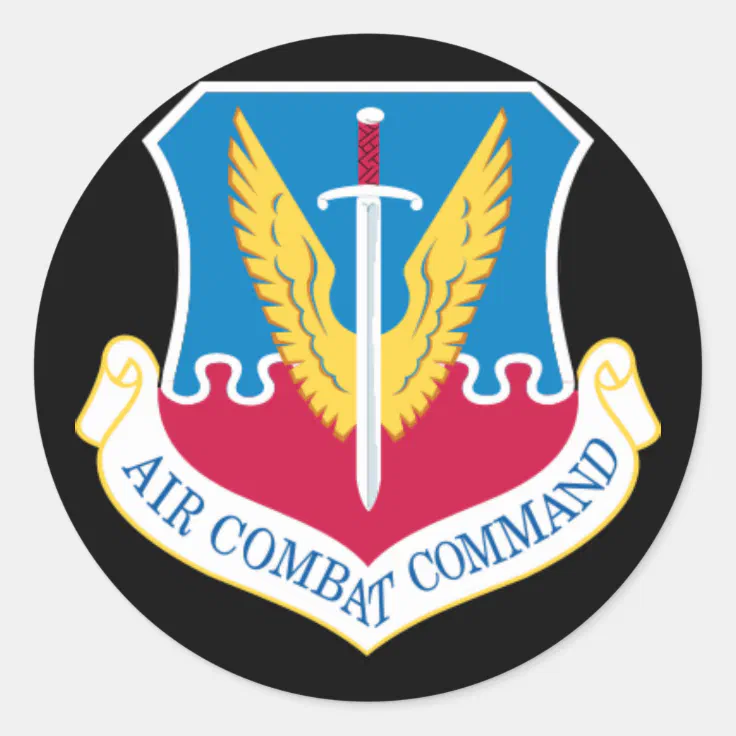 Air Combat Command Sticker | Zazzle