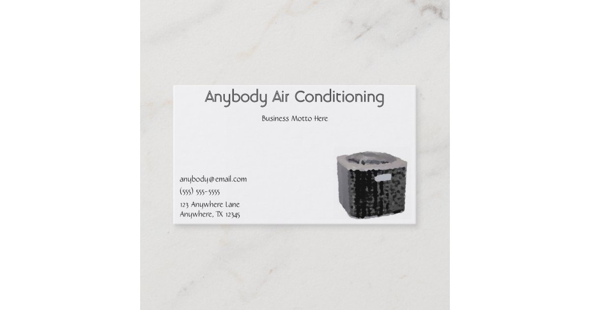 Air Conditioner Business Card | Zazzle