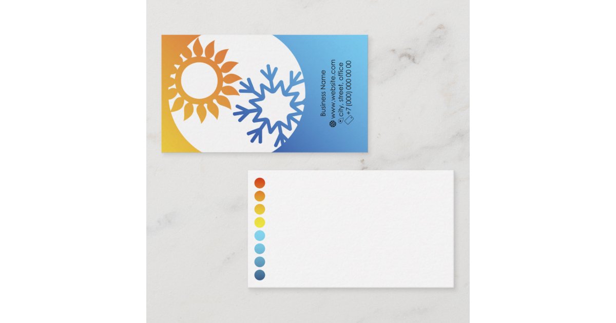 Air conditioner business card | Zazzle