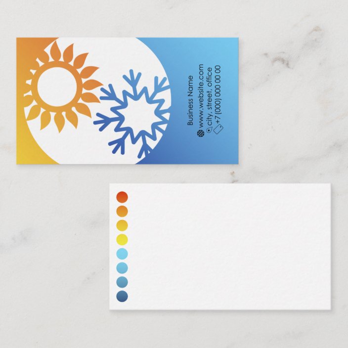 Air conditioner business card | Zazzle.com