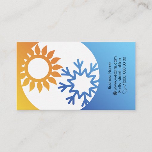 Air conditioner business card | Zazzle