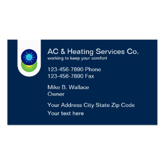 Air Conditioning Business Cards & Templates | Zazzle