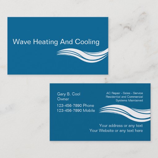 Air Conditioning Business Cards | Zazzle