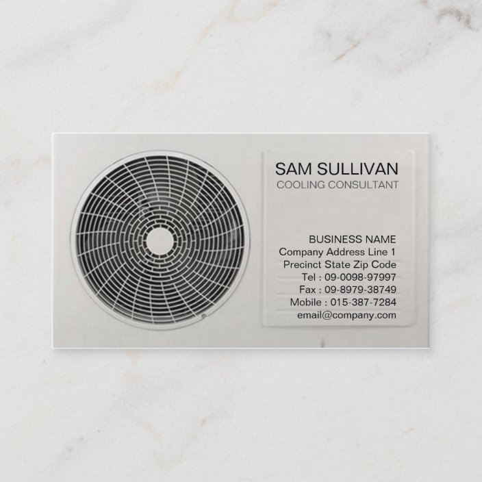Air Conditioning Cooling Compressor Business Card | Zazzle.com