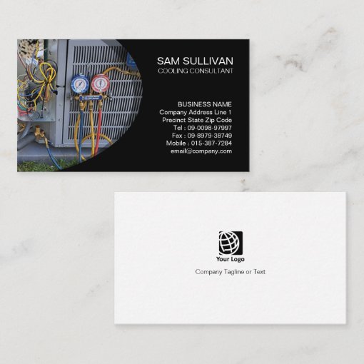 Air Conditioning Cooling Compressor Business Card | Zazzle