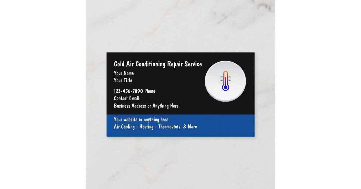 Air Conditioning HVAC Business Cards | Zazzle