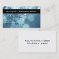 Air Conditioning Repair Business Cards | Zazzle