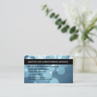 Air Conditioning Repair Business Cards | Zazzle
