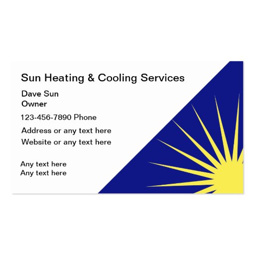 Air Conditioning Repair Business Cards | Zazzle