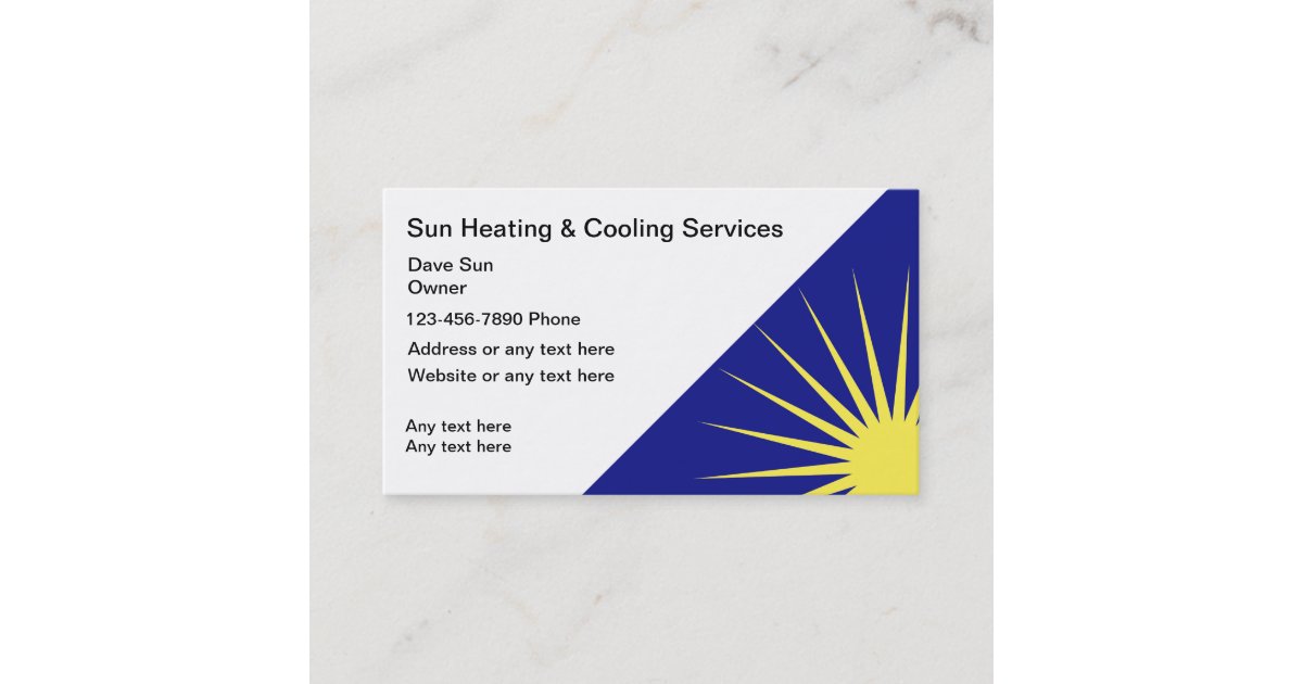 Air Conditioning Repair Business Cards | Zazzle