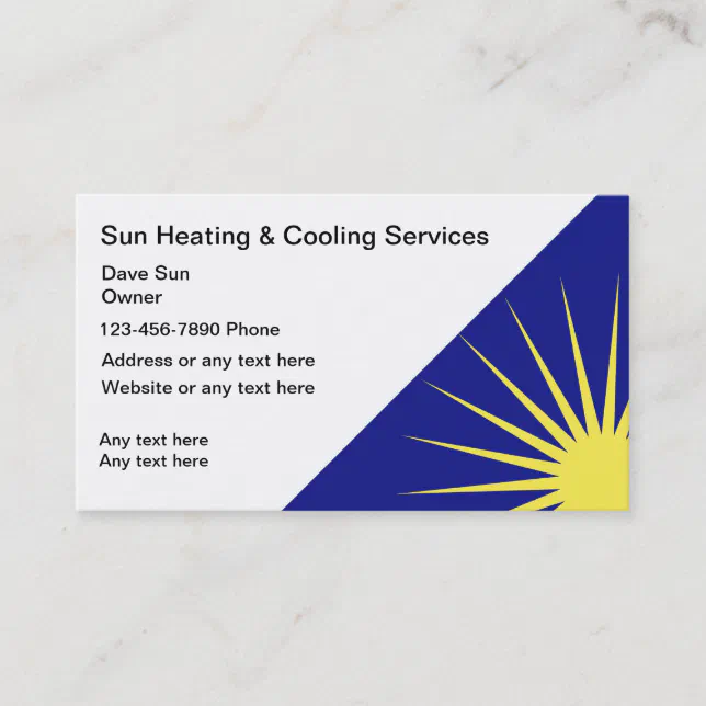 Air Conditioning Repair Business Cards | Zazzle