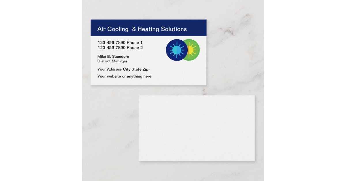 Air Conditioning Service Businesscards Business Ca Business Card | Zazzle