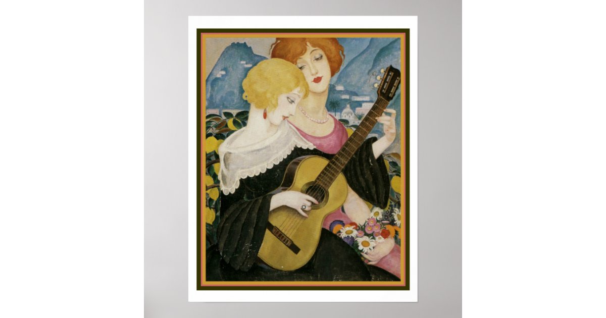 "Air de Capri" 1923 Gerda Wegener 16 x 20 Poster | Zazzle