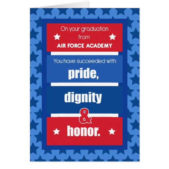 Air Force Academy Graduation Congratulations Red, Card | Zazzle.com
