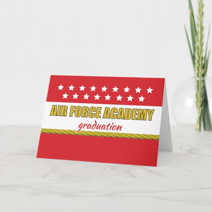 Air Force Academy Graduation Congratulations Stars Card | Zazzle.com