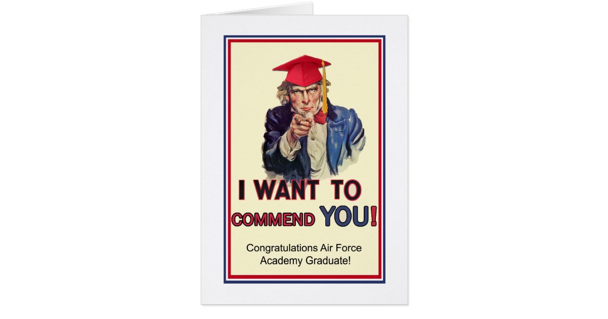 Air Force Academy Graduation, Uncle Sam Patriotic Card | Zazzle.com