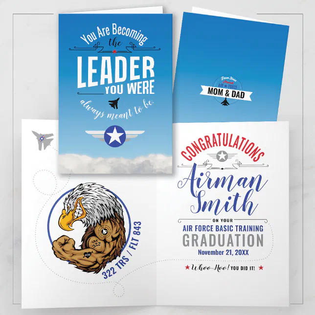 Air Force Basic Training 322 Eagles Graduation Card | Zazzle