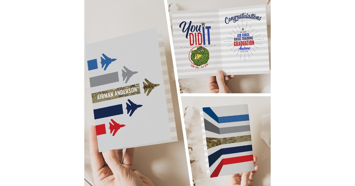 Air Force Basic Training Graduation 320 TRS Gators Card | Zazzle