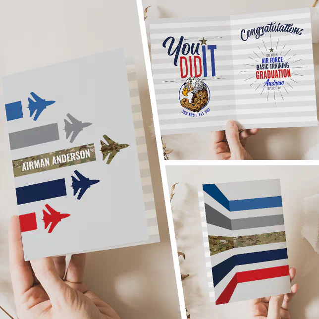 Air Force Basic Training Graduation 322 Eagles Card | Zazzle
