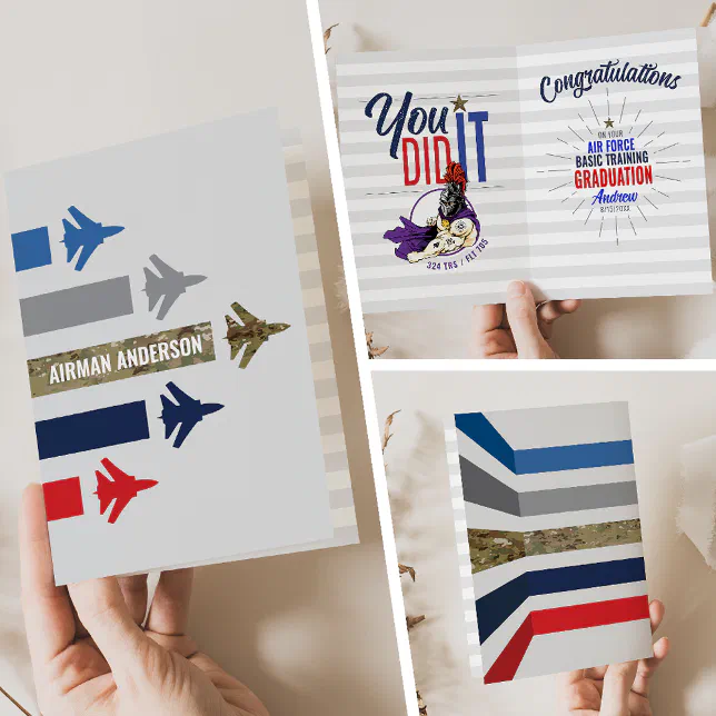 Air Force Basic Training Graduation 324 Knights Card | Zazzle