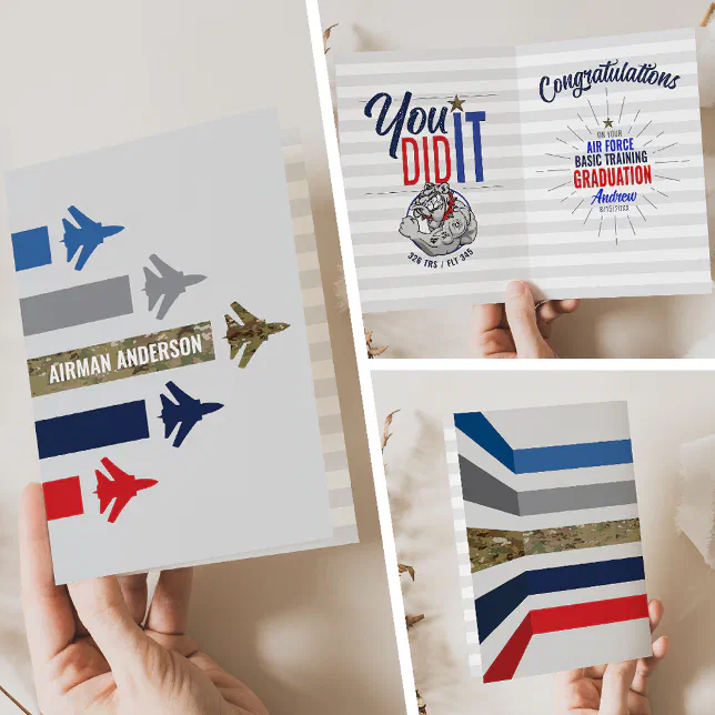 Air Force Basic Training Graduation 326 Bulldogs Card | Zazzle