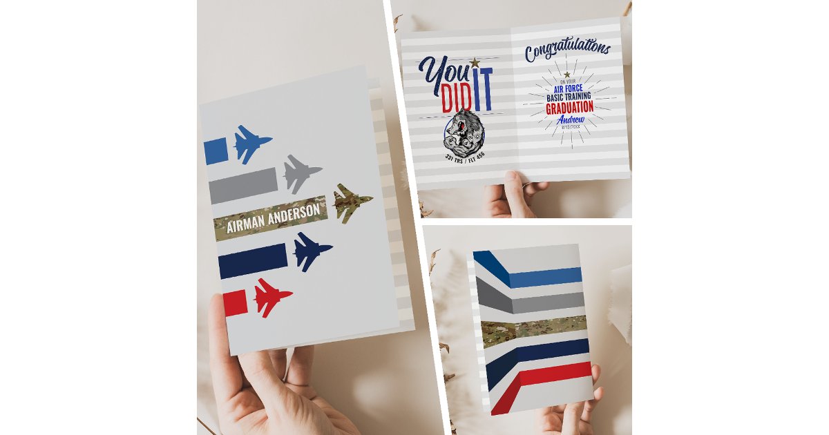 Air Force Basic Training Graduation 331 Wolfpack Card | Zazzle