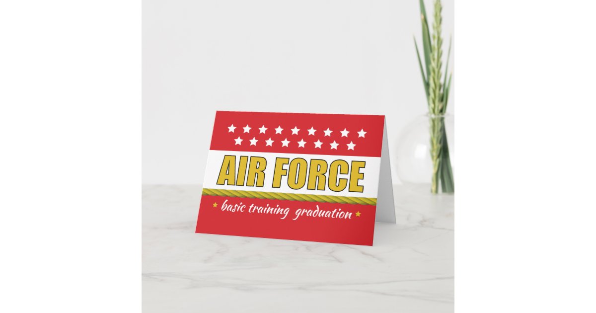 Air Force Basic Training Graduation Congrats Card | Zazzle