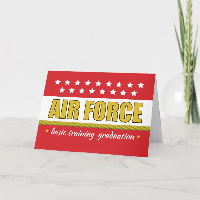 Air Force Basic Training Graduation Congrats Card | Zazzle