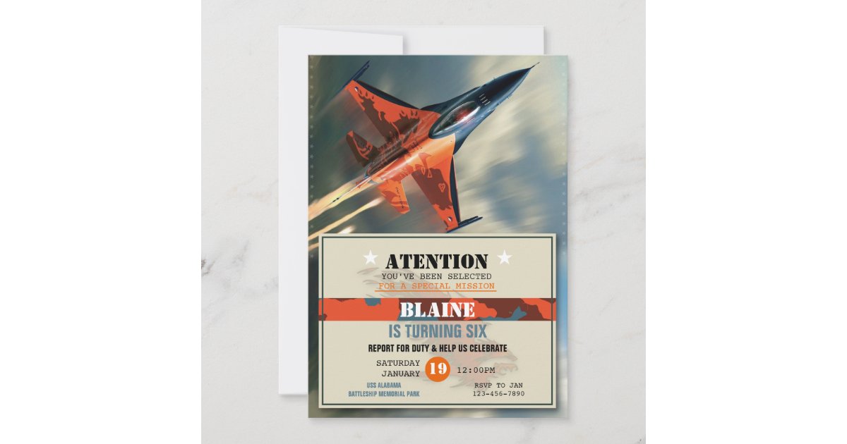 Air Force Birthday Invitation | Zazzle