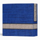 Air Force Blue Burlap Linen Monogram #2 3 Ring Binder | Zazzle
