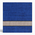 Air Force Blue Burlap Linen Monogram #2 3 Ring Binder | Zazzle