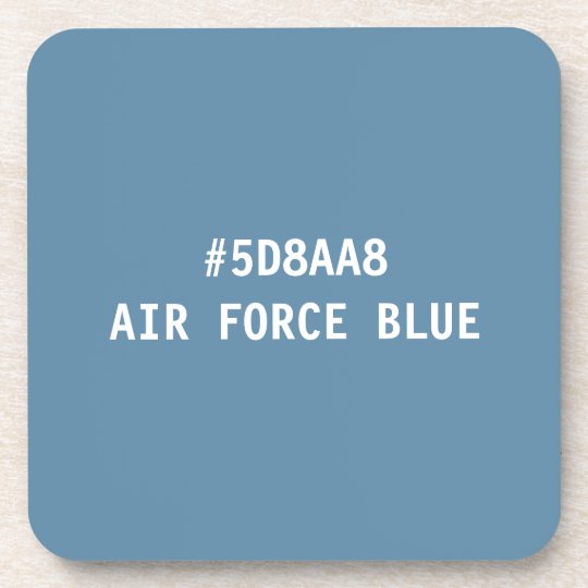 Air Force Blue Hex Color Code Coaster Set | Zazzle.com