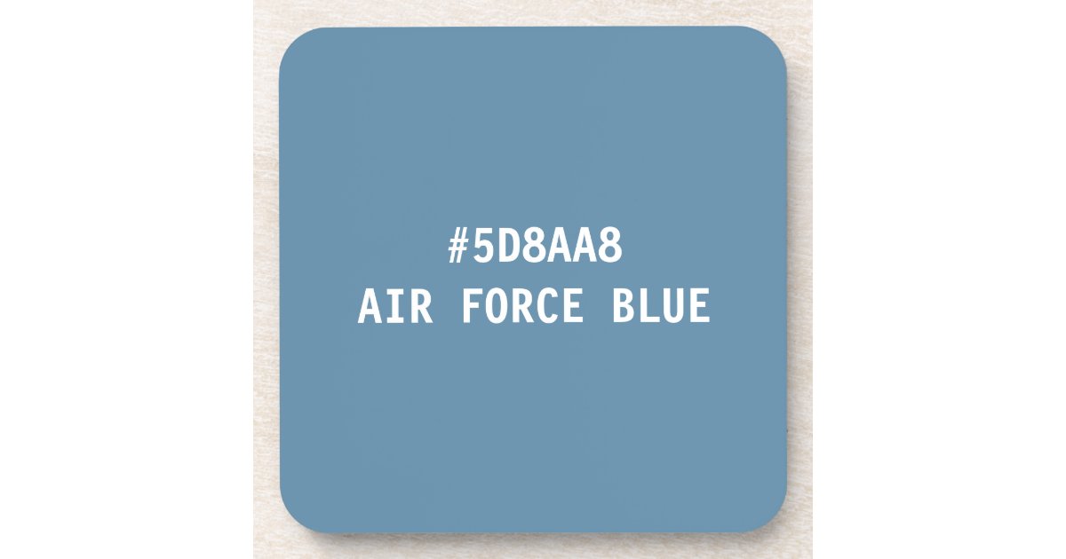 Air Force Blue Hex Color Code Coaster Set | Zazzle
