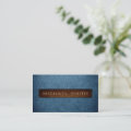 Air Force blue (RAF) Leather Look Professional Business Card | Zazzle