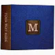 Air Force Blue (USAF) Leather Look Monogram 3 Ring Binder | Zazzle