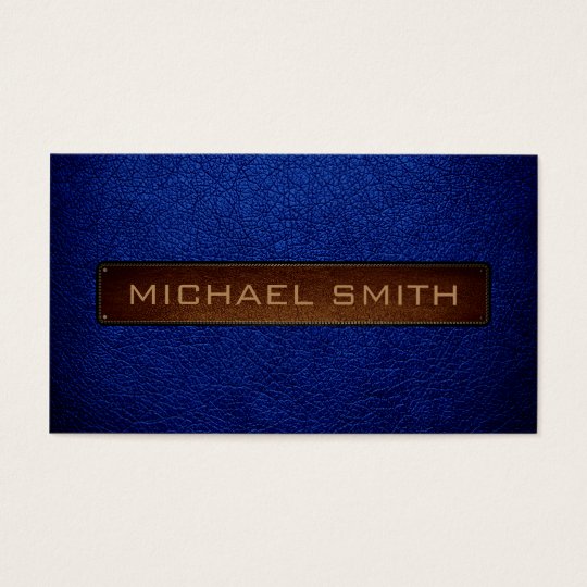 Air Force blue (USAF) Leather Look Professional Business Card | Zazzle.com